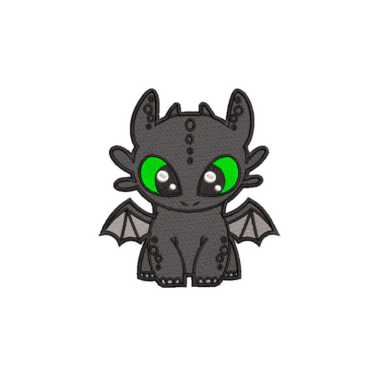 Diseño de chimuelo bebé para bordar