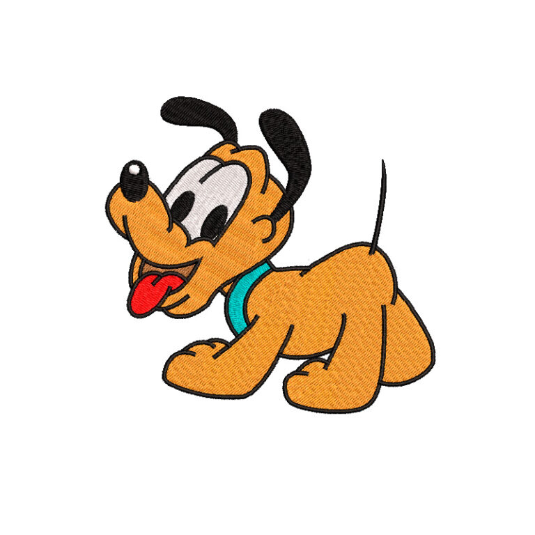 Diseño de Pluto bebe para bordar