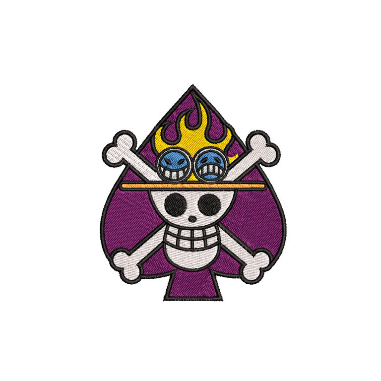 Diseño de la Bandera pirata Barbablanca (Whitebeard Jolly Roger) de One ...